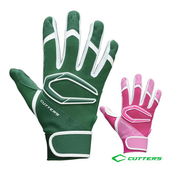 カッターズ 野球手袋 パワーコントロール4.0 B444 Cutters バッティンググローブ バッティンググラブ 限定カラー バッティング手袋 野球手袋 両手用 グリーン ピンク 緑 GREEN PINK「ベースボールプラザ」「野球・ソフ...