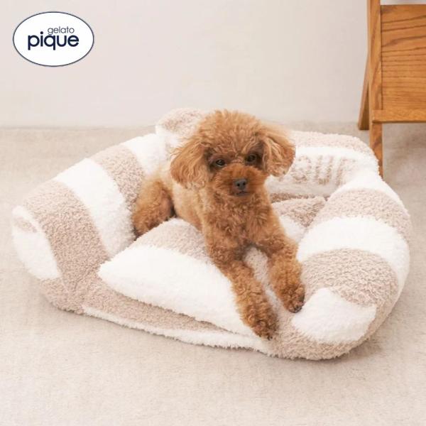 【キャッチーなジェラートソファ型ベッドに超小型犬サイズが仲間入り】【Fabric】GELATO（ジェラート）…ブランドの代名詞でもあるもこもこ素材。まるでふんわりと焼かれたケーキスポンジのような、一度味わったら離れることができない柔らかさ。...