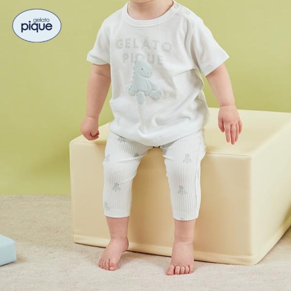 【バリエーション豊富なぬいぐるみ柄BABYレギンスパンツ】【Design/Styling】gelato piqueらしい優しいカラーリングのウェアに、子どもたちが大好きな動物のぬいぐるみ柄をあしらったカジュアルなシリーズです。柔らかな風合い...