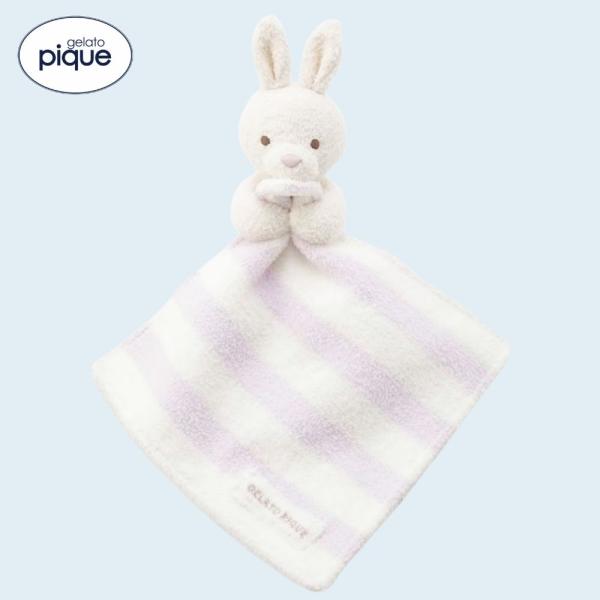 【ラビットの仕草がたまらなく可愛いエアリーモコBABYラトル】【Fabric】AIRY MOCO（エアリーモコ）…空気を身にまとっているような軽い着心地と、ライトな肌触りが魅力の‘エアリーモコ’、通称エアリーモコ。ふかふかに焼き上げたスポン...