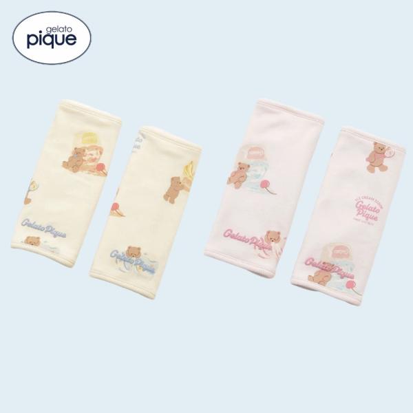 【夏らしいアイスクリームベア柄のBABYサッキングパッド】【Fabric】レーヨンとコットンを混紡した柔らかなカットソーを使用しています。【Design/Styling】とろけるアイスクリームとベアをカラフル＆ポップに描いた、ファミリーでお...