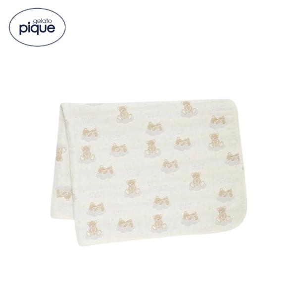 【ソフトな6重ガーゼのドリーミーベア柄BABYガーゼケット】【Fabric】オーガニックコットン素材のふんわりとした6重ガーゼを使用しています。【Design/Styling】ふわふわの雲の上で夜空を眺める、ドリーミーベアが眠りへと誘うBA...