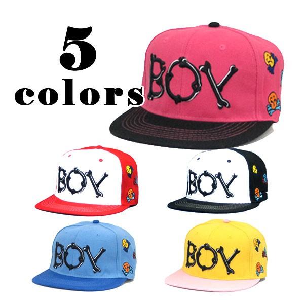 ◆BOYの刺繍が帽子の前部分に施されたキャップです。◆かわいいドクロキャラの刺繍入り。◆通常・イベント・クラブなどでもかぶれます。品名:野球帽(cap-5139)サイズ:頭回り約56〜60cm素材:コットン産地:中国