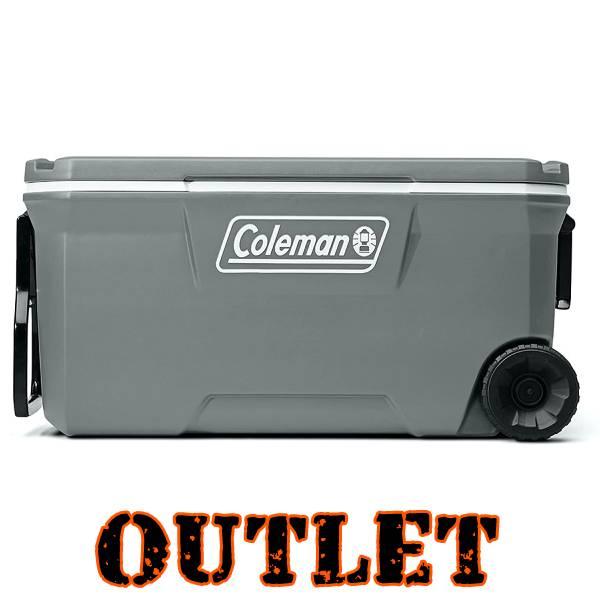 /アウトレット/クーラーボックス コールマン 316シリーズ ホイール クーラー 100QT 容量約95L 《ロックグレー》キャスター付き キャンプ バーベキュー クーラーボックス 保冷 大容量 大型 アウトドア キャンプ 釣り Colem...