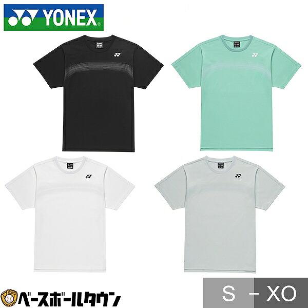 ユニＴシャツ/16839●カラー：(007)ブラック、(011)ホワイト、(024)シルバーグレー、(602)クリアーミント●サイズ：S、M、L、O、XO●素材：綿100％●仕様：UVカット、吸汗速乾●原産地：中国● YONEX ヨネックス...