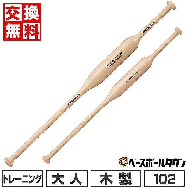 TWO-WAY SPEED TRAINING 【木製】 素振り用 野球 バット 大人 両端にグリップを作り、片一方は超軽量、速いスイングの連動を筋肉に覚えさせる練習、片一方は重く、パワーアップ＋ヘッドを利かす練習を目的としたトレーニングバッ...