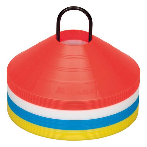 年中無休で毎日出荷！3980円(税込)以上で送料無料！●40枚セット(オレンジ・ホワイト・イエロー・ブルー各10枚)●高さ5×直径19cm、5cm●重量：約1.3ｋｇ/セット●台湾製●材質：マーカー/ポリエチレン・支柱/スチール●台湾製↓↓...