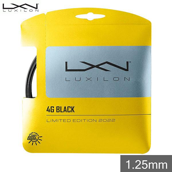 LUXILON 4G BLACK 125 SET BLACK 125抜群のテンション維持性能で、パワーと初期の打球感を長時間維持する次世代ストリング。                                             ...