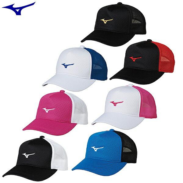 ミズノ キャップ 男女兼用 62JW8002 テニス/ソフトテニス キャップ切替の入ったキャップ。●サイズ：F(56〜60cm)●カラー：09:ブラック25:シアン64:ピンク74:ホワイト×ピンク75:ホワイト×シアン79:ブラック×レッ...