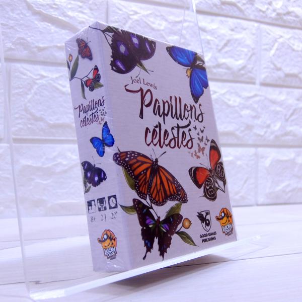 デザイナー: Joel Lewis原題： Papillons Celestesメーカー: Good Games Publishing, Lucky Duck Games言語: Frenchプレイ人数: 2人対象年齢: 13歳~プレイ時間目安...