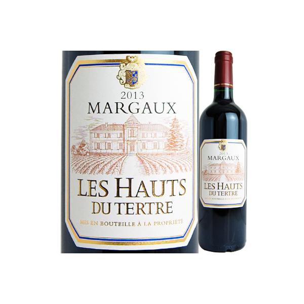 ワイン名:レ・オー・デュ・テルトル マルゴー/ Les Hauts Du Tertre MARGAUXヴィンテージ:2013原産国:フランス地方:ボルドーブドウ品種：カベルネ・ソーヴィニョン43％、メルロー33％、カベルネ・フラン19％、プ...