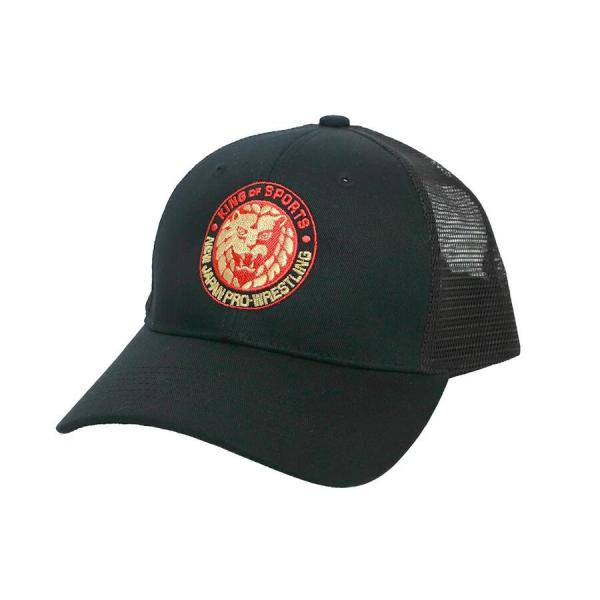 ライオンマーク メッシュキャップ（2025・ブラック×レッド×ゴールド）KING OF SPORTS HEADWEAR！「ライオンマーク」のキャップが新発売！※店舗等でも同時に発売している為、在庫切れの場合もございます。ご了承ください。