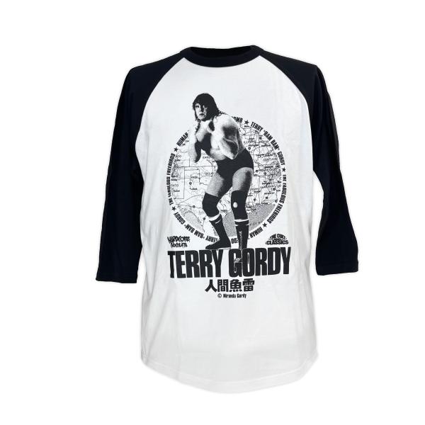 テリー・ゴディ 7分袖ラグランＴシャツ（南部ブラック×ホワイト）Hardcore Chocolate / ハードコアチョコレート※店舗等でも同時に発売している為、在庫切れの場合もございます。ご了承ください。