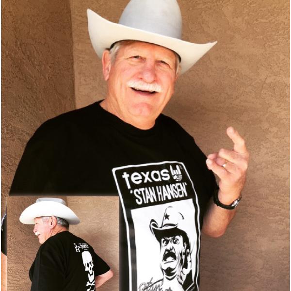 スタンハンセン×Count2.9 初来日記念Ver. Tシャツ (ブラック)※店舗等でも同時に発売している為、在庫切れの場合もございます。ご了承ください。