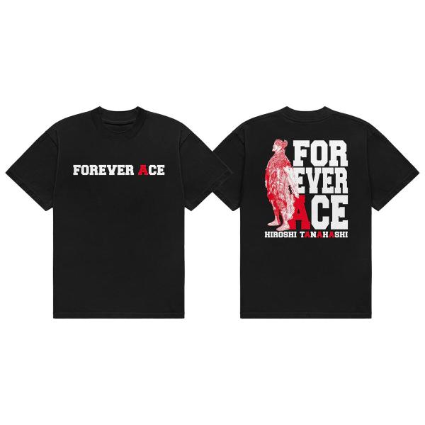 棚橋弘至「FOREVER ACE」Tシャツ（ブラック）逸材は永遠に…！棚橋弘至選手の引退試合に合わせて、”FOREVER ACE”Tシャツが完成！※店舗等でも同時に発売している為、在庫切れの場合もございます。ご了承ください。
