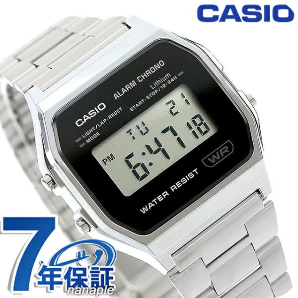 7年保証キャンペーン カシオ チープカシオ CASIO CLASSIC クラシック クォーツ 電池式 ユニセックス 腕時計 A158WEA-1DF デジタル ブラック ◆ 1989年の誕生以来、シンプルで飽きのこないデザインとメタルバンドの...