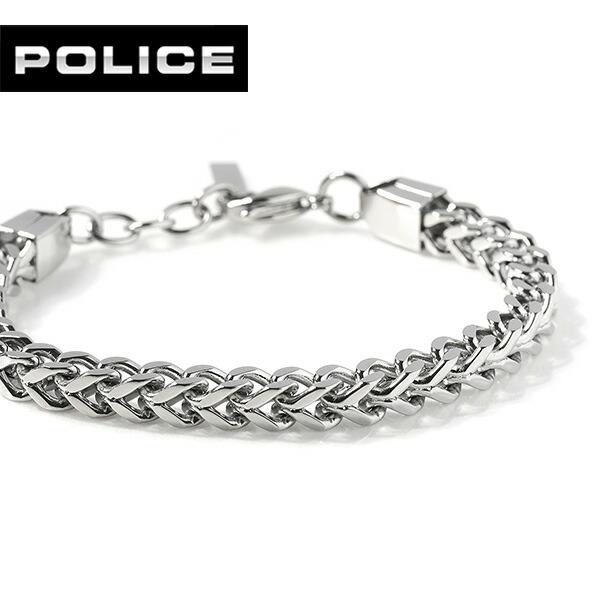正規品 ポリス ブレスレット メンズ ブランド PINCHED アクセサリー チェーン スクリュー GB0006702 POLICE シルバー ◆POLICE（ポリス）は、サングラスや時計、アクセサリー、バッグ、財布など幅広いファッションア...