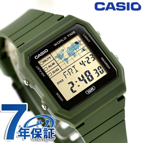 7年保証キャンペーン カシオ チープカシオ CASIO クラシック クォーツ 電池式 クォーツ 電池式 ユニセックス 腕時計 LF-30W-3ADF CLASSIC デジタル ブラック グリーン ◆世界地図を時計にデザインしたユニークなモデ...
