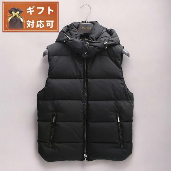 ムーレー MOORER FIRE-WK ダウンベスト MOUGI200307-FIRE-NERO-48 メンズ ブラック ダウンジャケット◆Acquaシリーズ（耐水レベル1）のベスト。ストレートなシルエットのモデルで、グースダウンの中綿を詰...