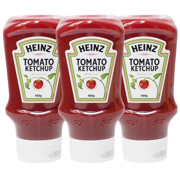 【トマトケチャップ 460g】ハインツのトマトケチャップは、 1876年に発売以来、世界中の人から 愛されているトマトケチャップです。 原材料名: トマト、砂糖、醸造酢、食塩、にん にく、香辛料/香辛料抽出物 内容量:460g 保存方法:直...