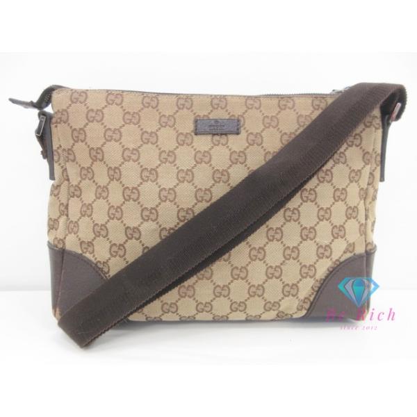 GUCCI（グッチ） ショルダーバッグ 114273 GG ブラウン 茶 キャンバス