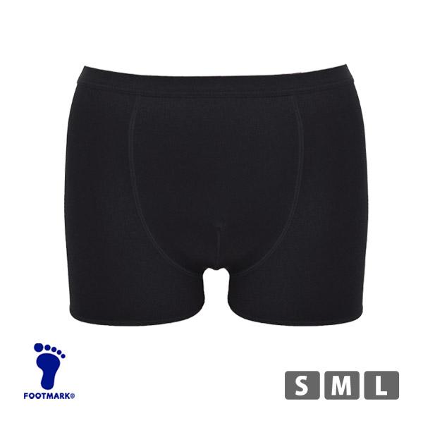 FOOT MARK (フットマーク) メンズ・ボーイズスイムサポーターミドル・ロング丈スパッツ向けボクサーパンツベーシックな黒無地メンズ水着用インナー！中学生・高校生のスクール水着用インナーから大人、紳士水着用インナーにも対応！サイズ展開豊...