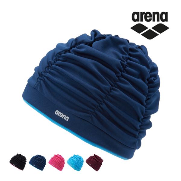 アリーナ arena【日本製】【ウォーキング用】テキスタイルキャップスイムブランド アリーナ のギャザー入りテキスタイルキャップ。頭への締め付け感が少なく、長時間の使用でも快適に使用可能です。※こちらの商品は開封後のサイズ交換・返品をお受け...