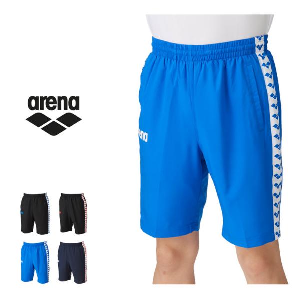 アリーナ/arena【チームウェア】ハーフパンツチーム用の布帛ハーフパンツです。サイズ男女兼用S/M/L/Oカラーブラック×ブルー（BKBU）ブラック×レッド（BKRD）ブルー×ホワイト（BUWT）ネイビー×ホワイト（NVWT）【あらかじめ...