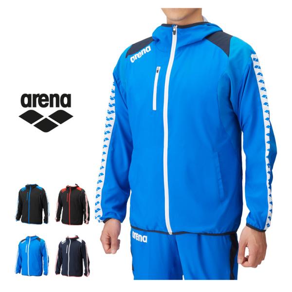 アリーナ/arena【チームウェア】ジャケットチーム用の布帛ジャケットです。サイズ男女兼用S/M/L/Oカラーブラック×ブルー（BKBU）ブラック×レッド（BKRD）ブルー×ホワイト（BUWT）ネイビー×ホワイト（NVWT）【あらかじめご了...