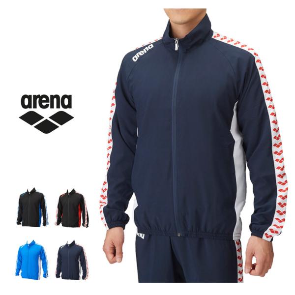アリーナ/arena【チームウェア】ジャケットチーム用の布帛ジャケットです。サイズ男女兼用S/M/L/Oカラーブラック×ブルー（BKBU）ブラック×レッド（BKRD）ブルー×ホワイト（BUWT）ネイビー×ホワイト（NVWT）【あらかじめご了...