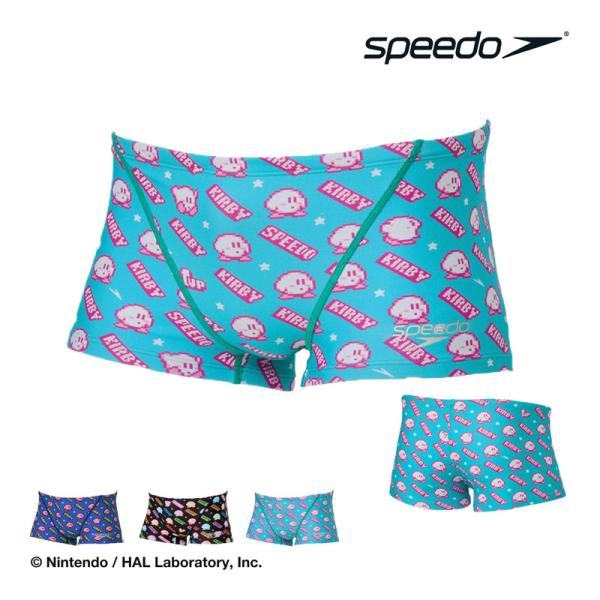 speedo/スピードメンズ 競泳水着Kirby 1UP Classic TurnS Boxカービィ1アップクラシックターンズボックス日々プールでトレーニングを重ねる学生やアクティブスイマーをサポートする、練習用スイムウエアコレクション「T...