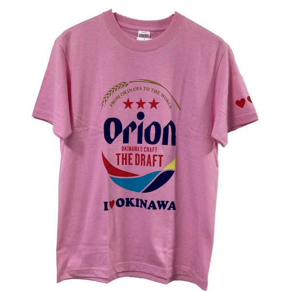 オリオンビールと　アイラブ沖縄の　コラボ袖はハートの　アクセント！　他では、探せない　人気商品ですorion 正規品ですサイズ ( S　M　Ｌ　XL.　)目安Sサイズ:身丈約66センチ 身巾約49センチ　肩巾約44センチ　袖幅約19センチ　...