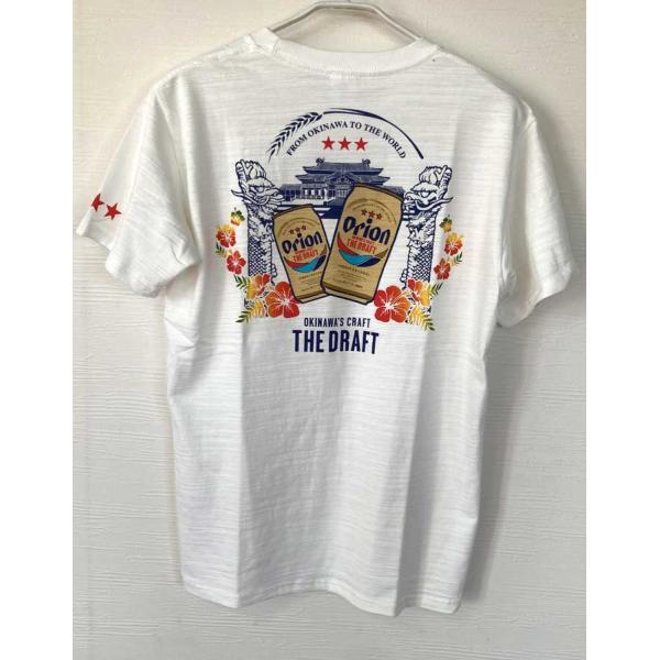 orion Tシャツ首里城，白，ホワイト， okinawaシャツ高級感のあるさらさら涼しい天竺生地綿　１００・サイズの目安【着丈】(S)63cm、(M)66cm、(L)69cm、(XL)71cm、(XLL)74cm【身巾】(S)44cm、(...