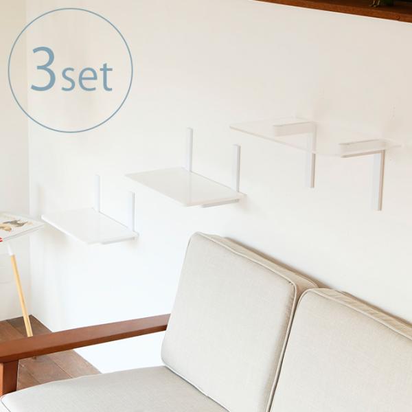DIY感覚で簡単に取り付けできるキャットステップ 3点セット■備考:今ある空間に、新しいワクワクを。アニマコレのキャットステップ。これ1つでキャットステップが完成する、キャットステップ3セットです。■商品サイズ:棚板：幅35×奥行20×高さ...