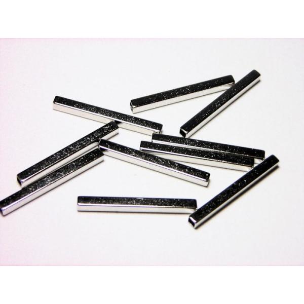 角線パイプビーズ 2×20mm(穴径1.35mm) 10ヶ : ビーズ 角線パイプビーズ 2×20mm(穴径1.35mm) 10ヶ : ビーズ