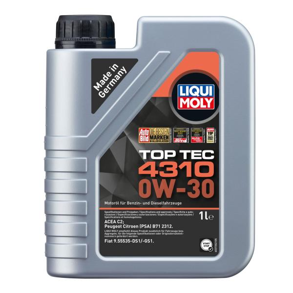 LIQUI MOLY リキモリ トップテック4310　0W30　1リットル　☆　LIQUI MOLY リキモリ トップテック4310☆　0W30☆　1リットル☆　製造番号/ 2361-ご注意-適合は、必ずご確認の上ご購入お願いいたします。「...