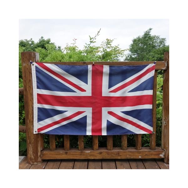 素材       : ポリエステル/コットンサイズ    : １２８ｃｍ × 厚み ７２ｃｍ人気のイギリス国旗ユニオンジャックです。全機械製造と異なり色染からミシン縫いまで手作業で製作しております。当店オリジナル商品です。旗竿に取り付けでき...