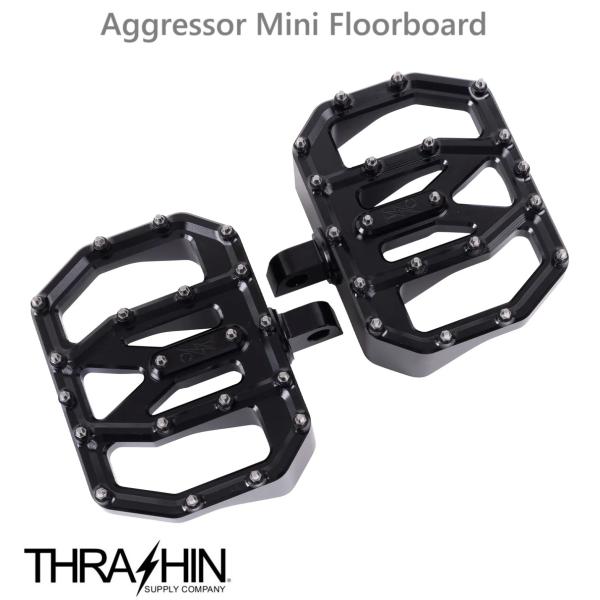 THRASHIN SUPPLY・AGGRESSOR・ドライバー / パッセンジャー ミニフロアボード　ブラックTHRASHIN Mini Aggressorフロアボードは、洗練されたタイムレスなデザインを維持しながら最大限のグリップと地上高...