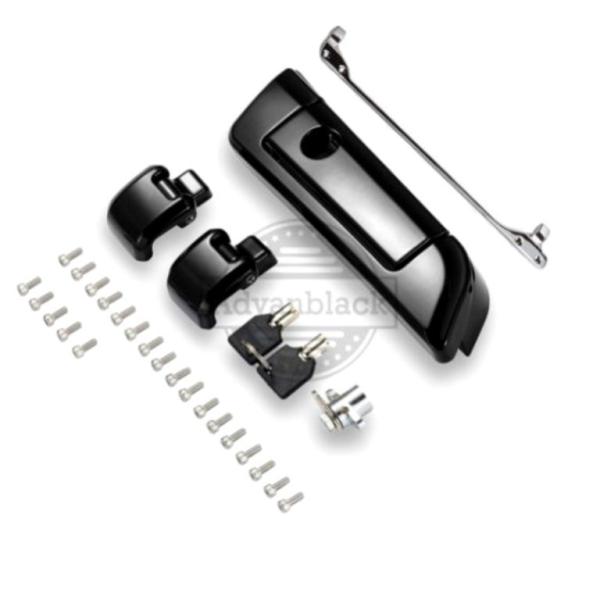Advanblack  Hinges &amp; Latch kit Black For Harley Razor Chopped King Tour Pak　2014upADVAN BLACK (アドバンブラック)ヒンジ＆ラッチキット ブ...