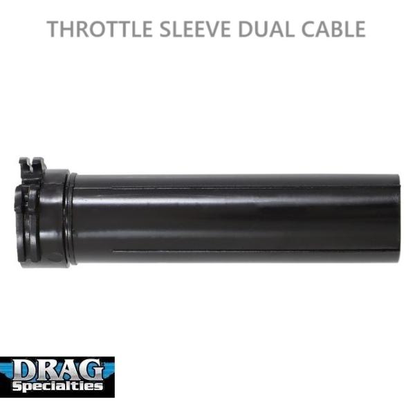 DRAG SPECIALTIES・ハーレー ケーブルスロットル用スリーブ　ドラッグスペシャリティーズ THROTTLE SLEEVE DUAL CABLEスロットルスリーブが装着されていないラバーグリップなどへ交換される際に必要なパーツです...