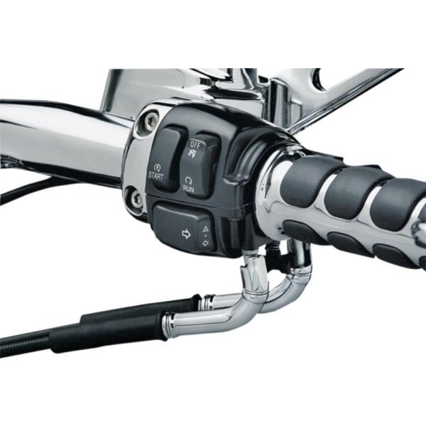 KURYAKYN THROTTLE CABLE COVER クローム仕上げの商品です。【品番】2027・DS 0650-0001【適合】１９８２年〜２０１７年のスロットルケーブルタイプのハーレーオールモデルに適合です。【装着方法】ケーブルに...