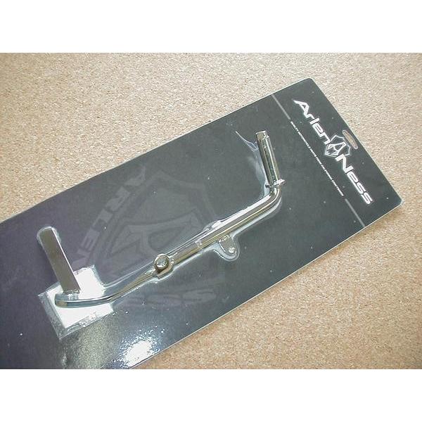 ARLEN NESS 1"LOWERED KICKSTANDS アレンネスの１インチ(2.54cm)ショート クロームキックスタンドローダウン車の必需品です。例としましてFLHX純正車高からフロント１インチ＆リア0.5インチ以上ローダウンさ...
