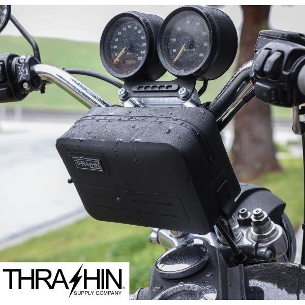 THRASHIN SUPPLY WATERPROOF HANDLEBAR BAG BLACk　THB-0021スラッシンサプライ ウォータープルーフ ハンドルバーバッグ雨の日も防水バッグで荷物が濡れずに安心です。100% 防水ハンドルバーバ...