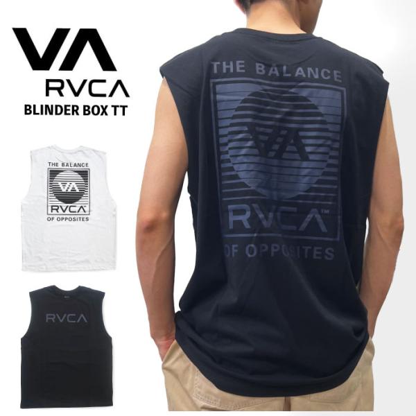 BLINDER BOX TTフロントには大胆なビッグRVCAロゴ、バックにはブランドコンセプト“THE BALANCE OF OPPOSITES”をモチーフにしたグラフィックをプリントした、インパクトのあるカットオフタンクトップ。ストリート...