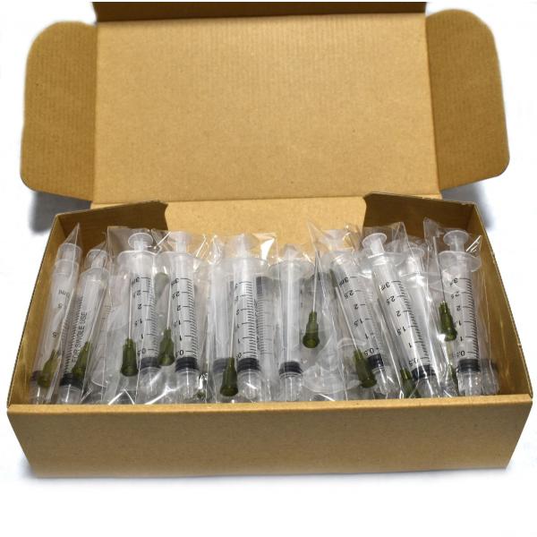 3ml ロック型 シリンジ 40本セット プラスチック 注射器 プリンター 補充インク 消毒液 化粧水等用 ニードル付き 実験など 送料無料 激安 お買い得 キ゛フト