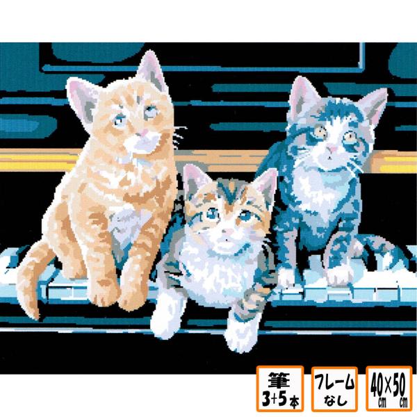 数字塗り絵は、数字ごとに同じ番号の絵具を塗っていくシンプル塗り絵です。塗る場所が決められているため、パズルのように気軽に楽しめます。完成品は、本格的な油絵のようになります。《セット内容》・キャンバス(枠なし):サイズ 約40cm×約50cm...