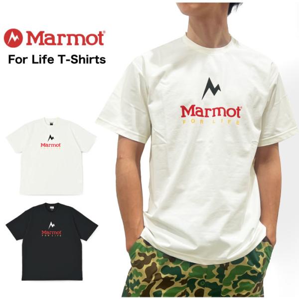 Marmot For Life T-ShirtsDTY(加工糸)とポリエステル糸を混紡させたMarmotのオリジナルファブリックを採用したTシャツ！ポリエステル100%で仕上げる事で、通常のコットンTシャツよりもサラッと軽い生地感。吸水速乾...