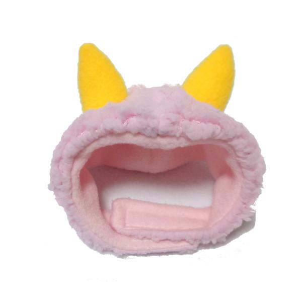 節分にピッタリかわいい☆ピンク鬼のかぶりもの（帽子）なりきりコスプレ！ ピンク鬼の帽子！  あごの下でマジックテープで留めるだけの帽子です。【素材】  フリース生地 プードルファー【サイズ】頭周り  S：22〜28cm  M：27〜33cm...
