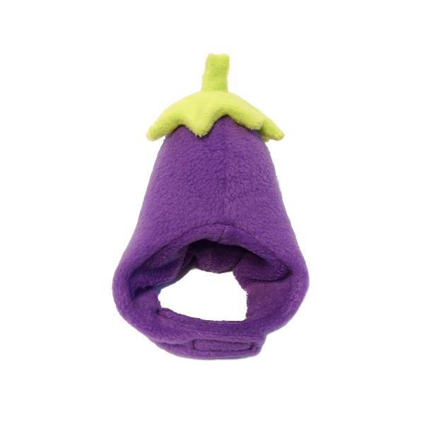 かわいい☆ナスのかぶりものなりきりコスプレ！   あごの下でマジックテープで留めるだけの帽子です。【素材】  フリース生地 フェルト【サイズ】頭周り  S：22〜28cm  M：27〜33cm  L：39〜45cm ※マジックテープにて首回...