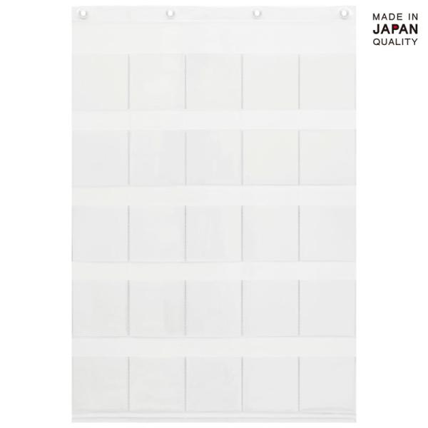 メール便可能商品DISPLAY STORAGE POCKETVERTICAL POSTCARD 25P       厚手の透明性の高いPVCを使用していますので、収納したポストカードなどがクリアに見えます。      収納用のウオールポケッ...